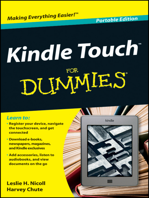 Kindle Touch For Dummies Portable Edition - Queens Public Library ...