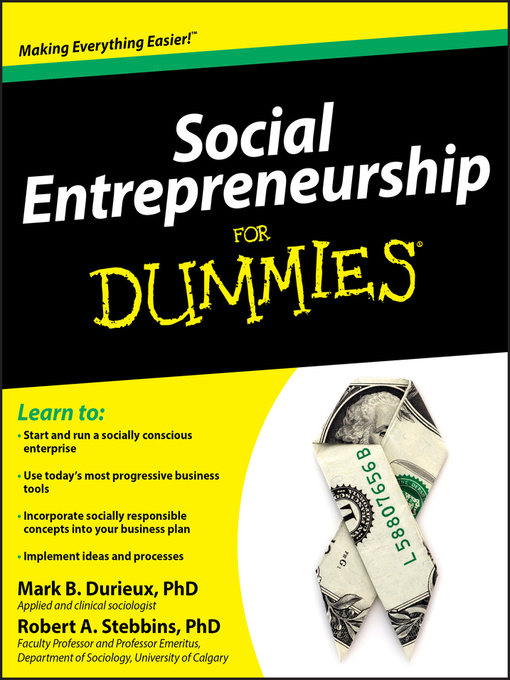 Libby - Social Entrepreneurship For Dummies