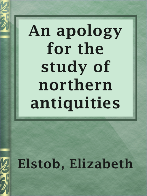 An apology for the study of northern antiquities - Livebrary.com ...