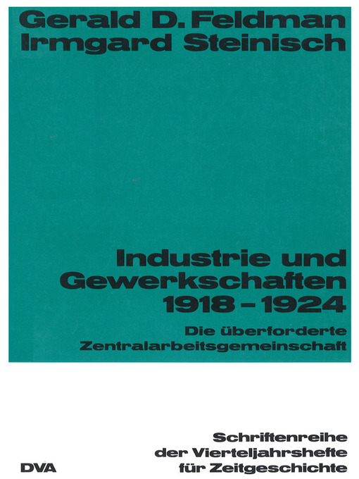 Industrie und Gewekschaften 1918-1924 - Oregon Digital Library ...